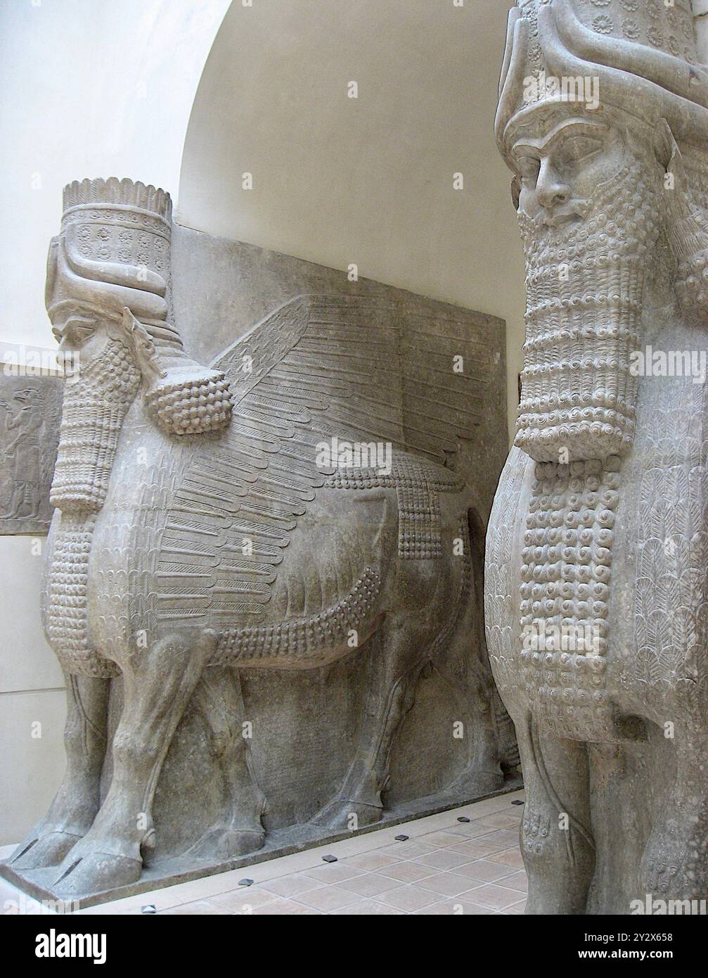 Decoration from the city and palace of King Sargon II at Dur-Sharrukin ...