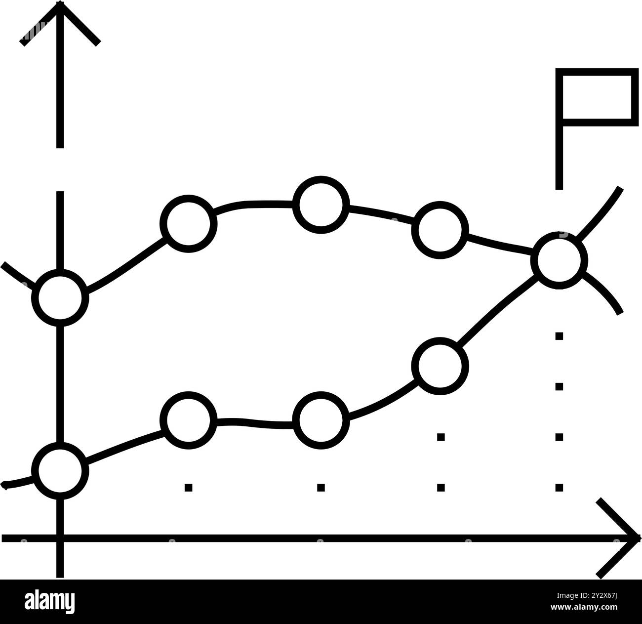 statistical data analysis line icon vector illustration Stock Vector ...