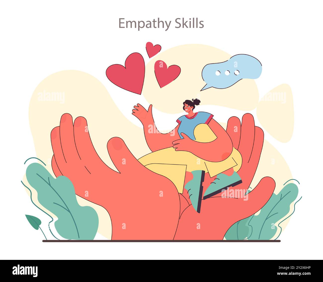 Empathy skill development. Person with deep understanding of emotions ...