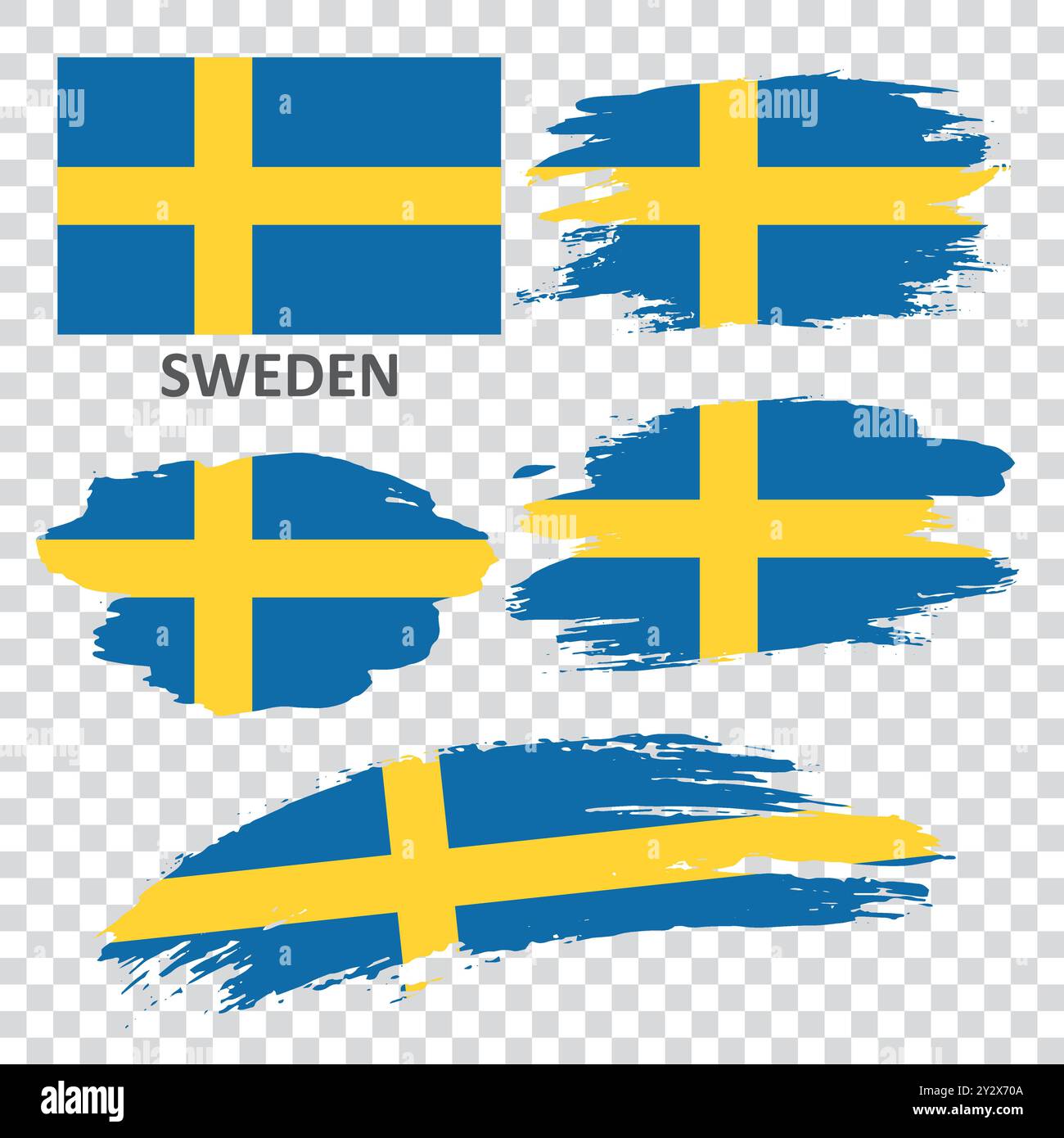 Set of flags of Sweden Stock Vector Image & Art - Alamy