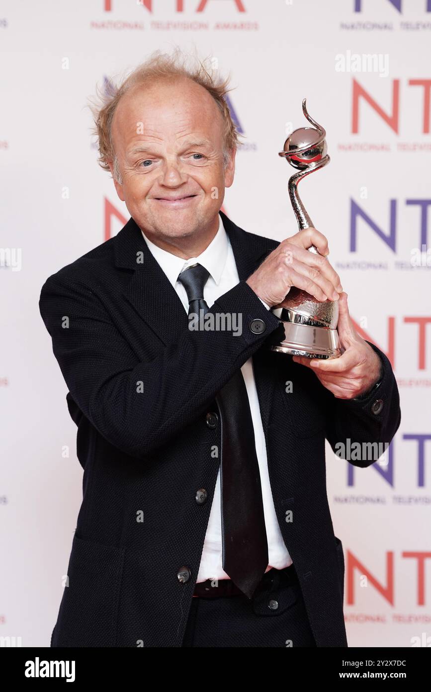 Toby Jones, winner of the Best Drama Performance Award for his role in ...