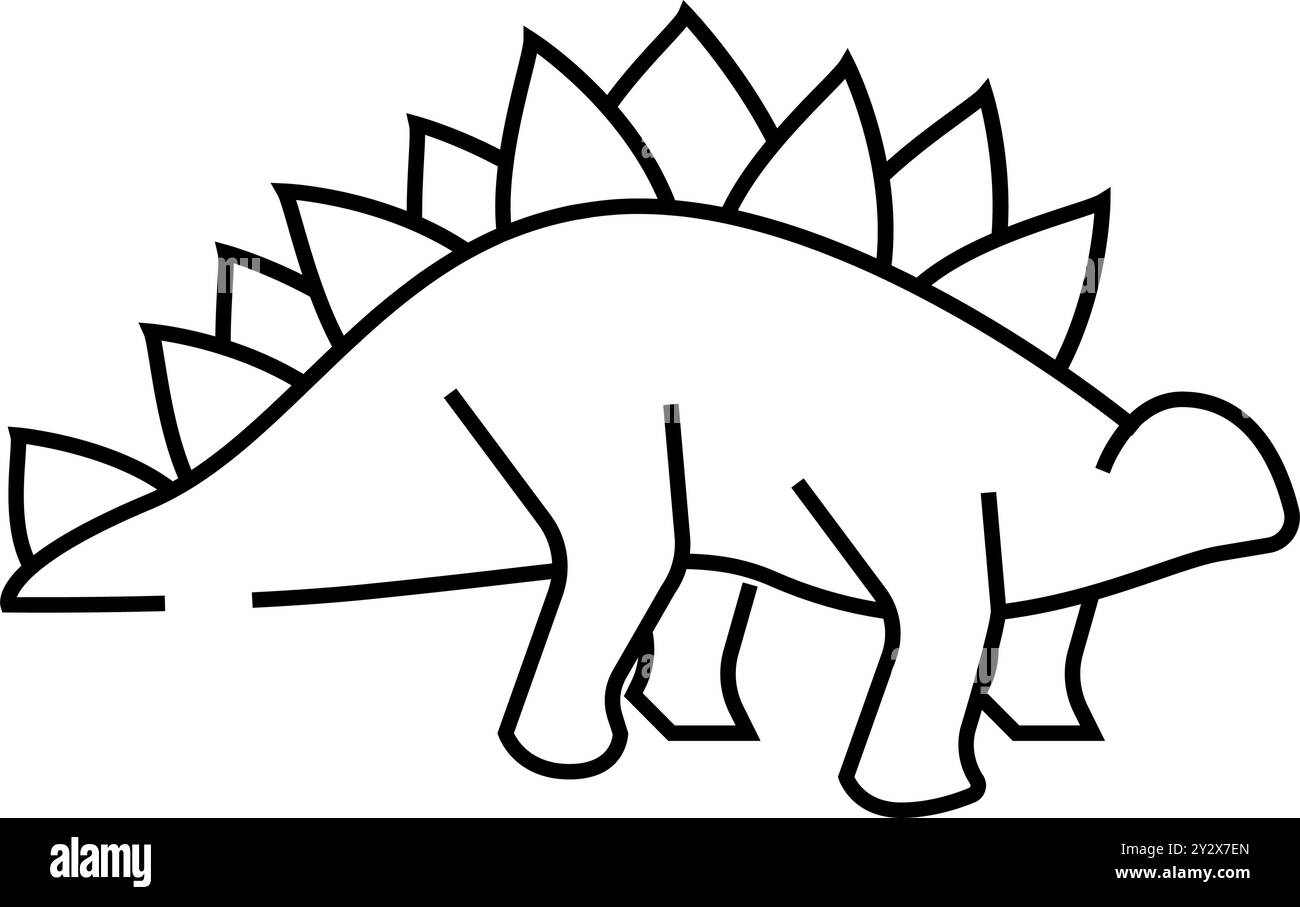 Stegosaurus symbol Black and White Stock Photos & Images - Alamy