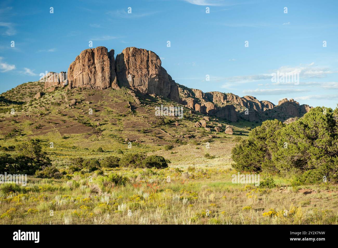 A lava feature with volcanic dikes / sills in the La Garita volcanic ...