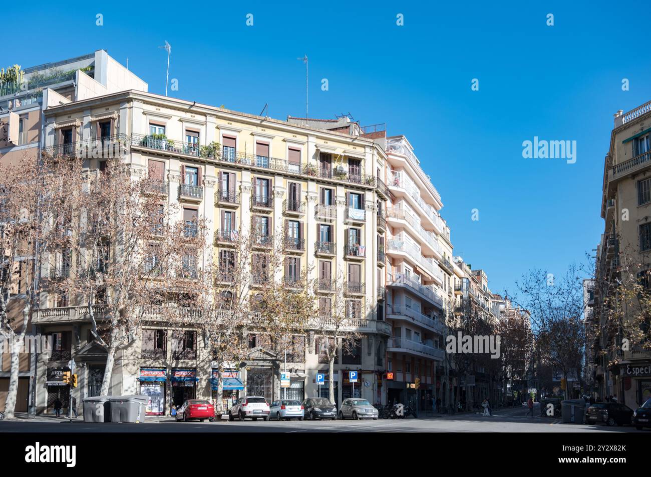 A corner of the expansion of the city of Barcelona, the Eixample ...