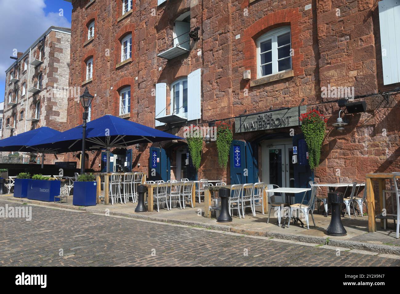 On the Waterfront, restaurant, Exeter quay, Devon, England, UK Stock ...