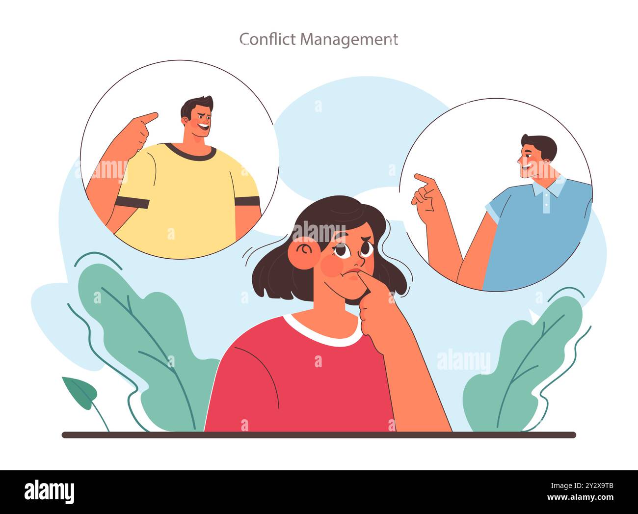 Soft skill development. Character with conflict resolution skill ...