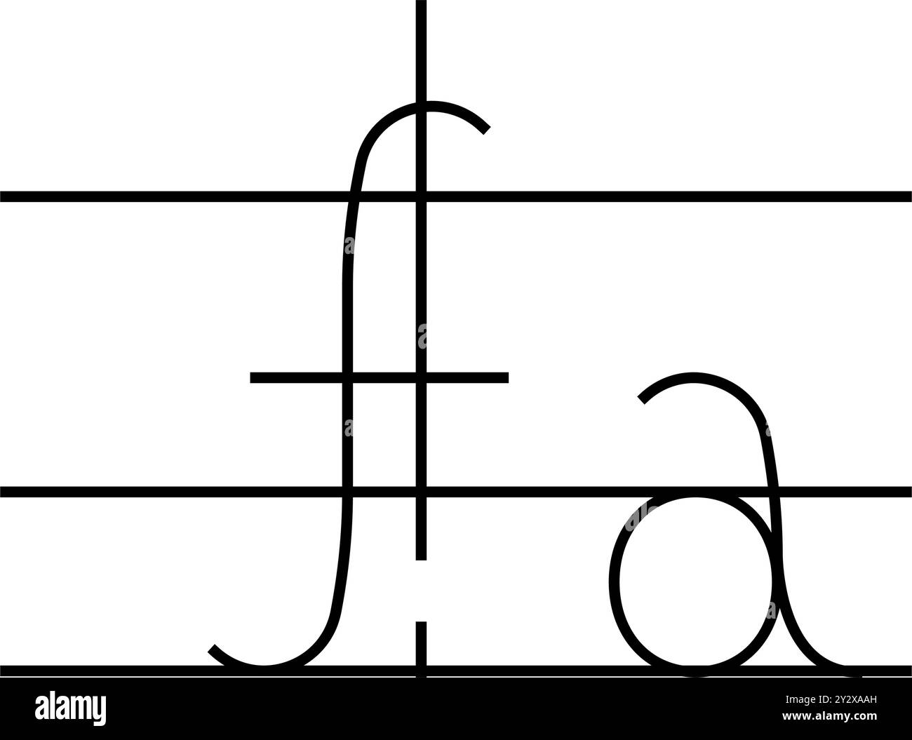 mathematical function line icon vector black illustration Stock Vector Image & Art - Alamy