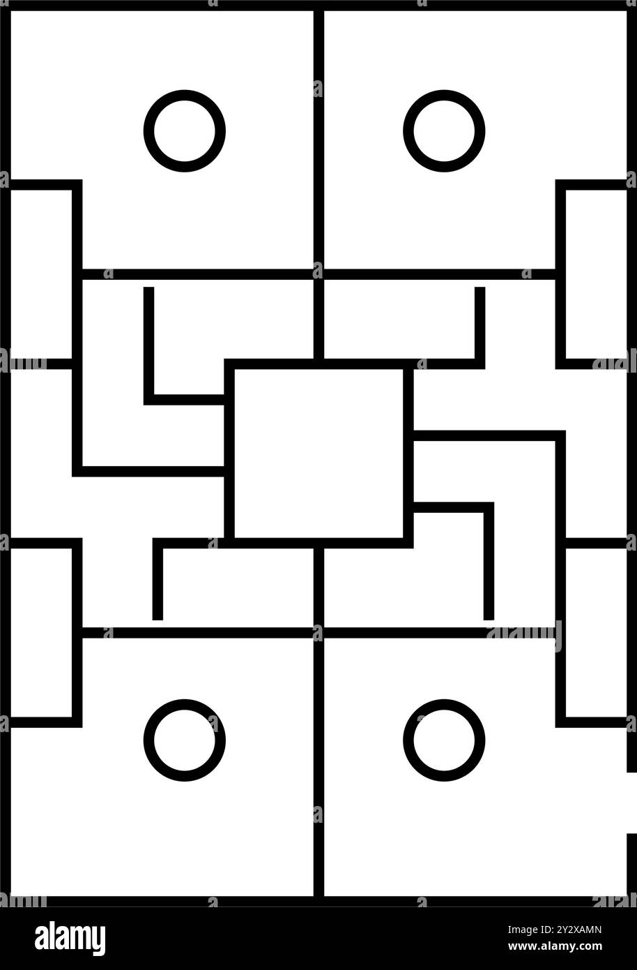 universal platform for robotics line icon vector illustration Stock ...