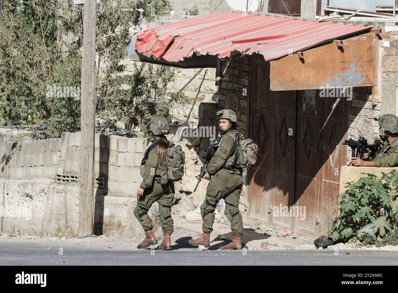Israeli army soldiers deploy in Tubas in the north of the occupied West ...