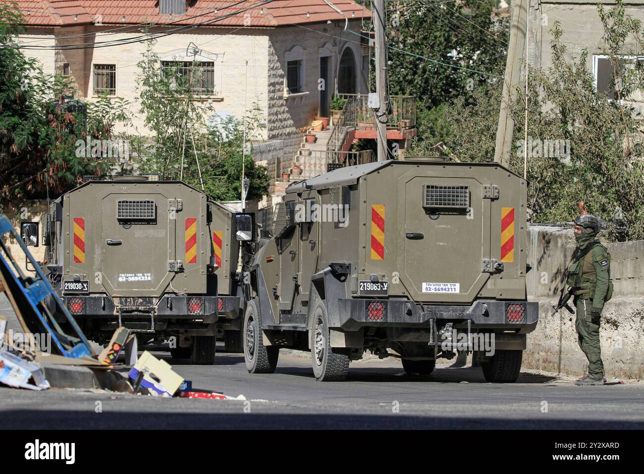Israeli army soldiers deploy in Tubas in the north of the occupied West ...