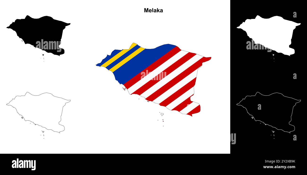 Blank melaka map hi-res stock photography and images - Alamy