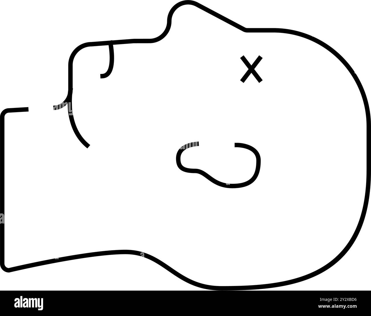 death from allergies line icon vector illustration Stock Vector Image ...