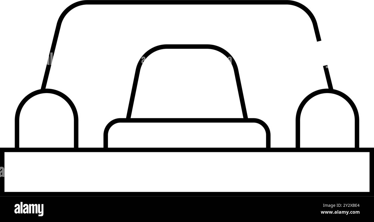 red button line icon vector black illustration Stock Vector Image & Art ...