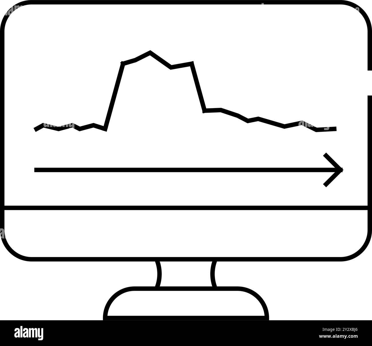 peak voltage surges line icon vector illustration Stock Vector Image ...