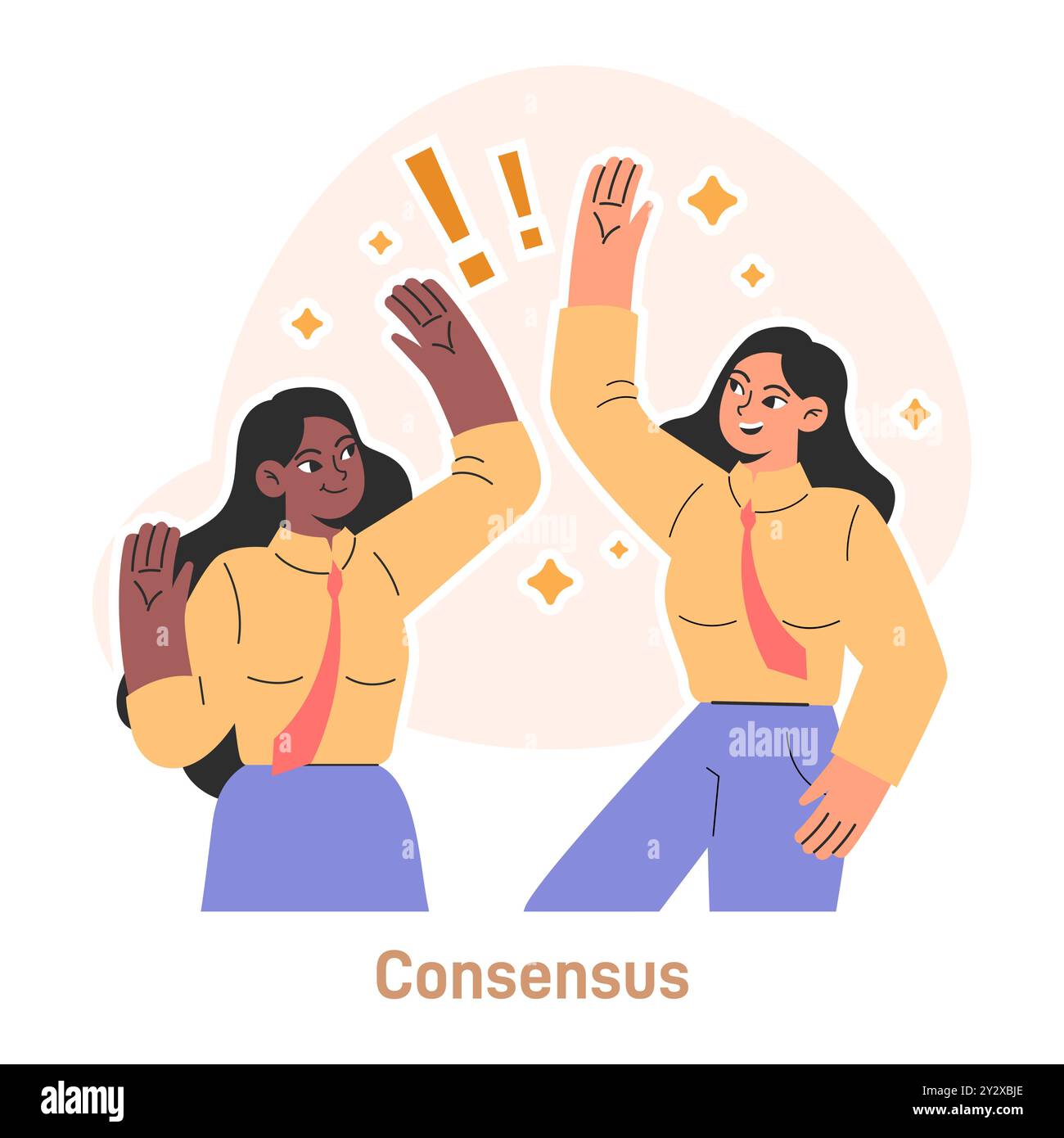 Compromise. Finding common ground and search for mutual agreement. Communication, empathy and ...