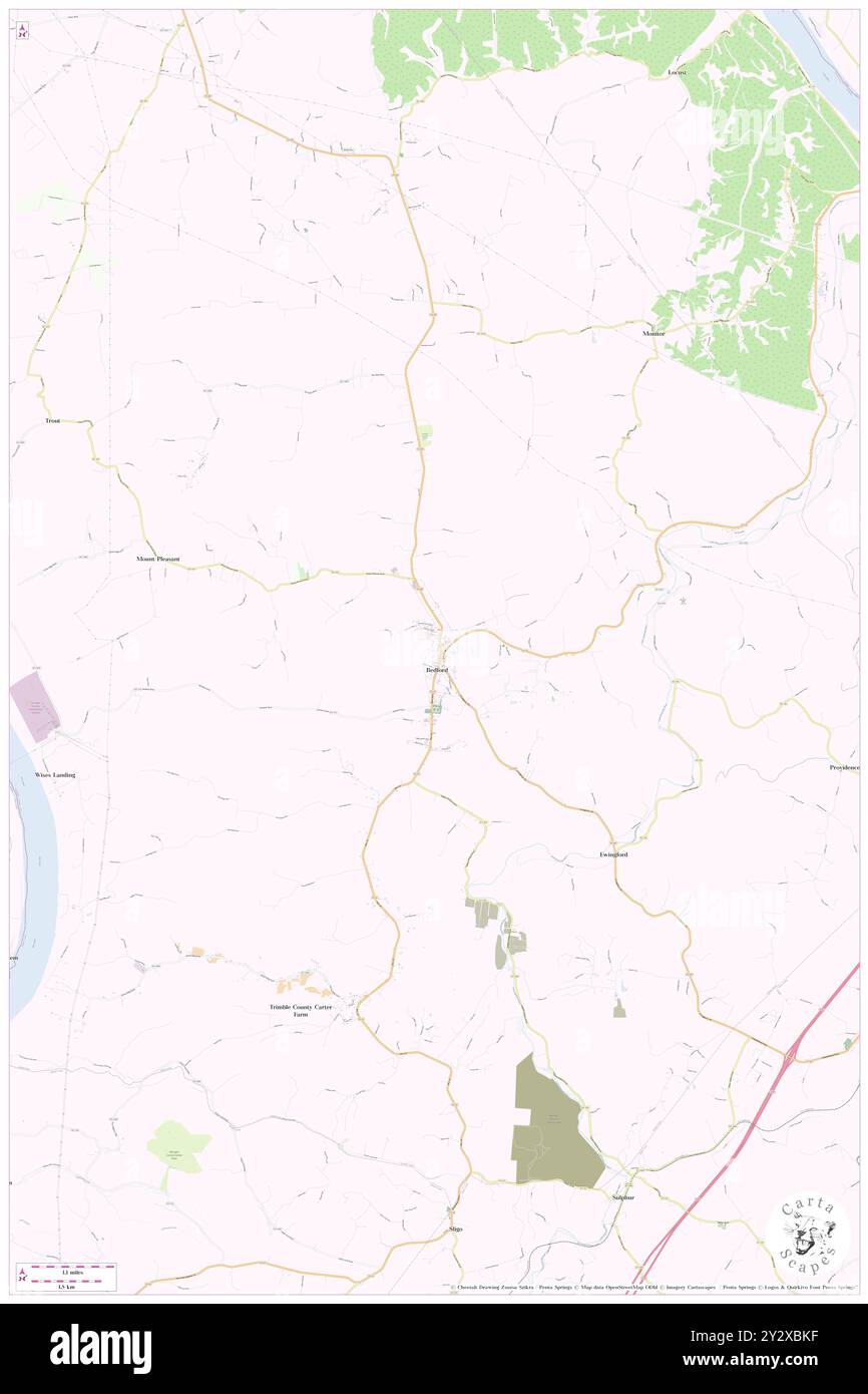Trimble county map hi-res stock photography and images - Alamy