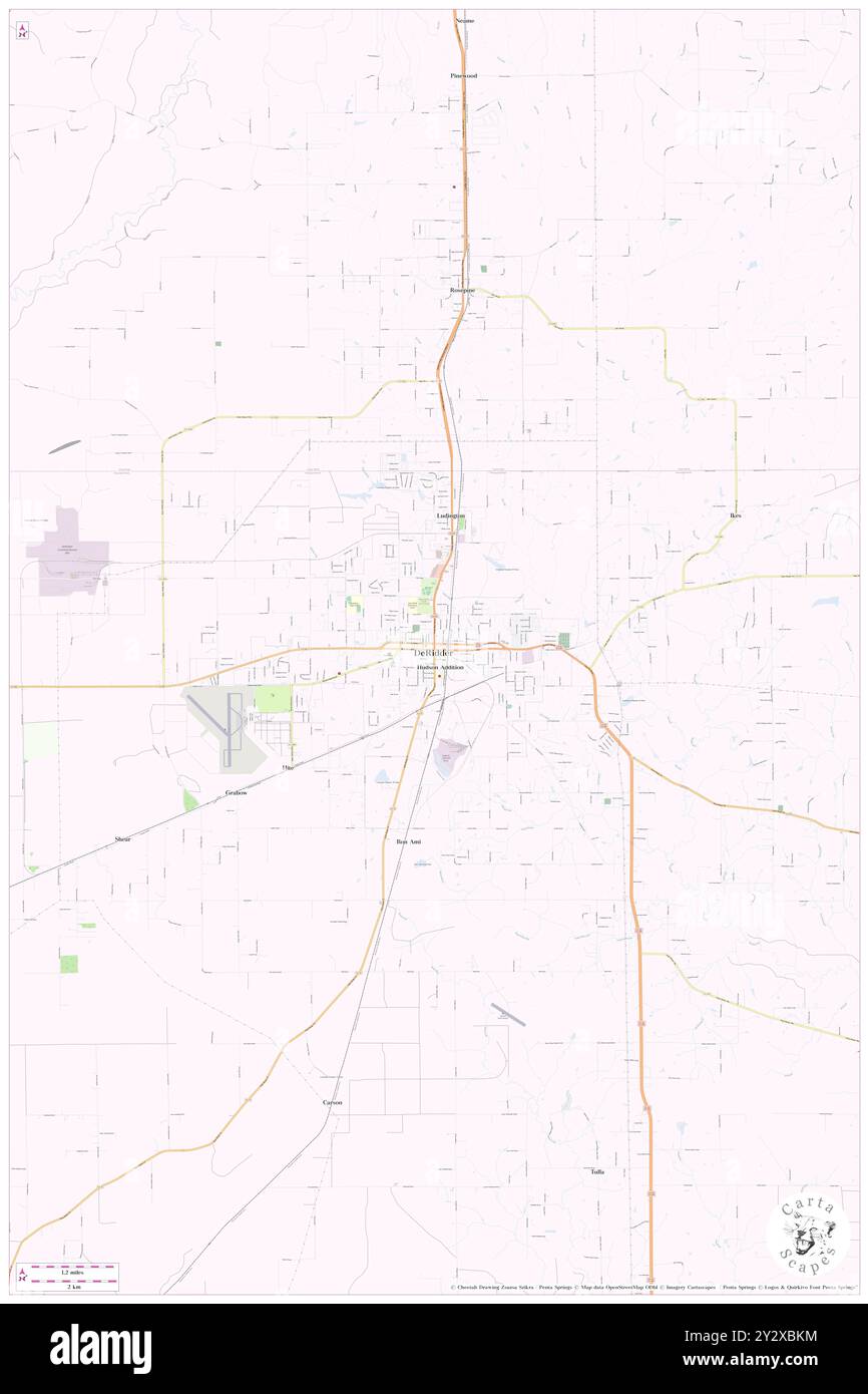 Deridder map Cut Out Stock Images & Pictures - Alamy