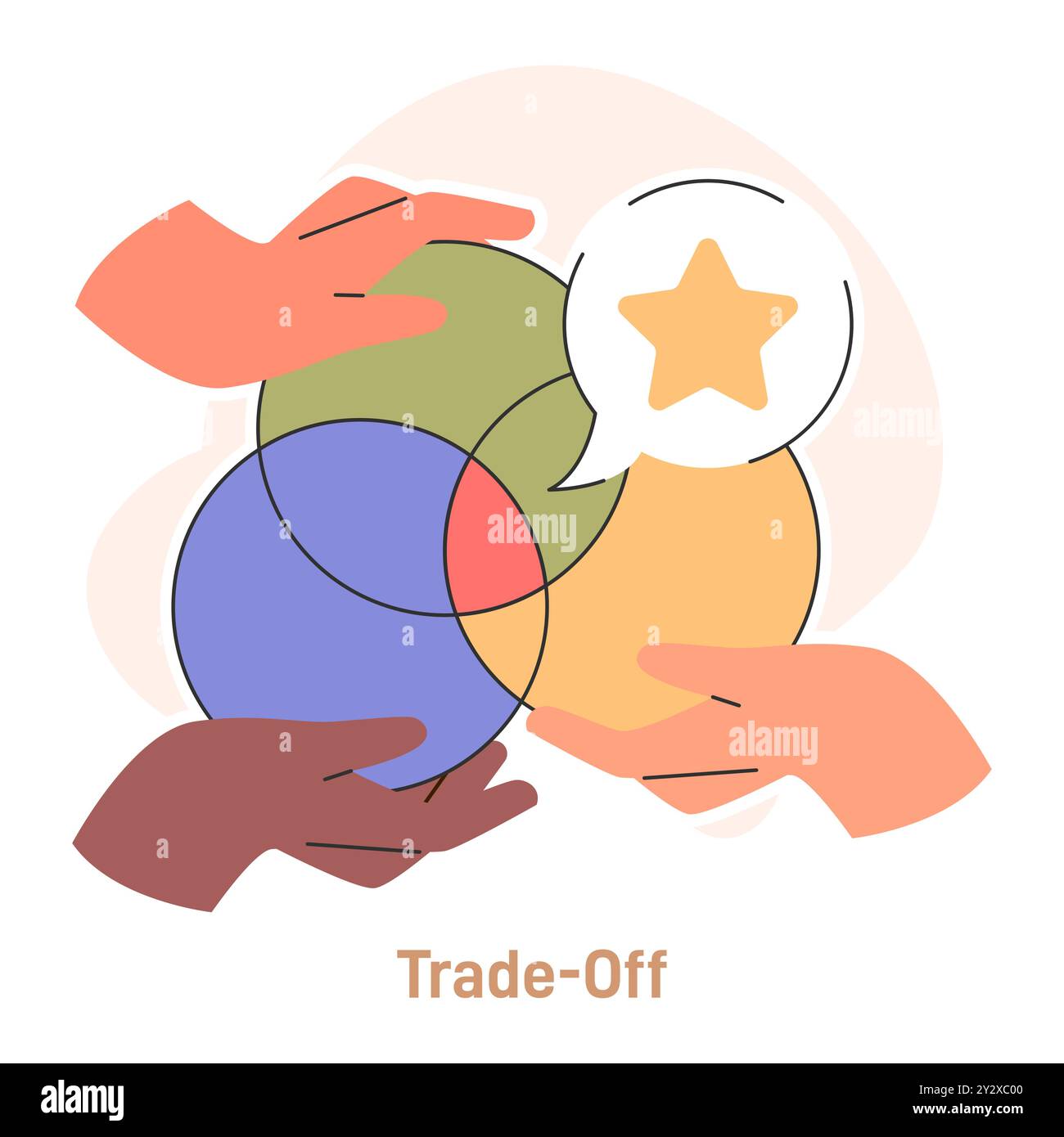 Compromise. Finding common ground and search for mutual agreement ...