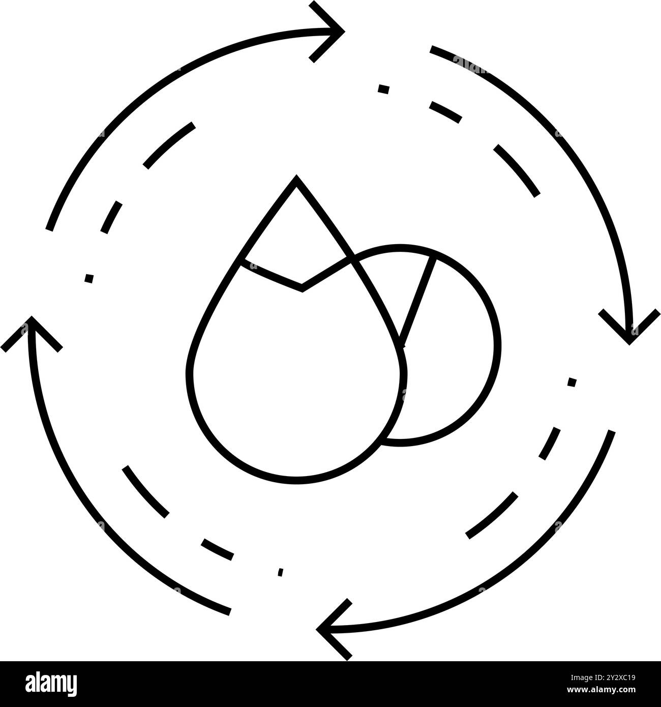 crop rotation line icon vector black illustration Stock Vector Image ...