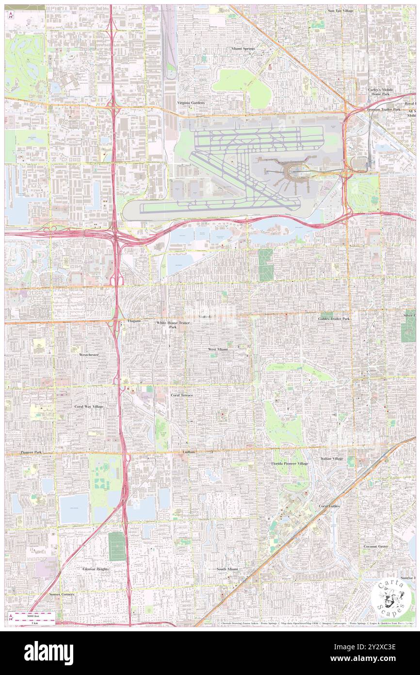 Miami dade county map hi-res stock photography and images - Alamy