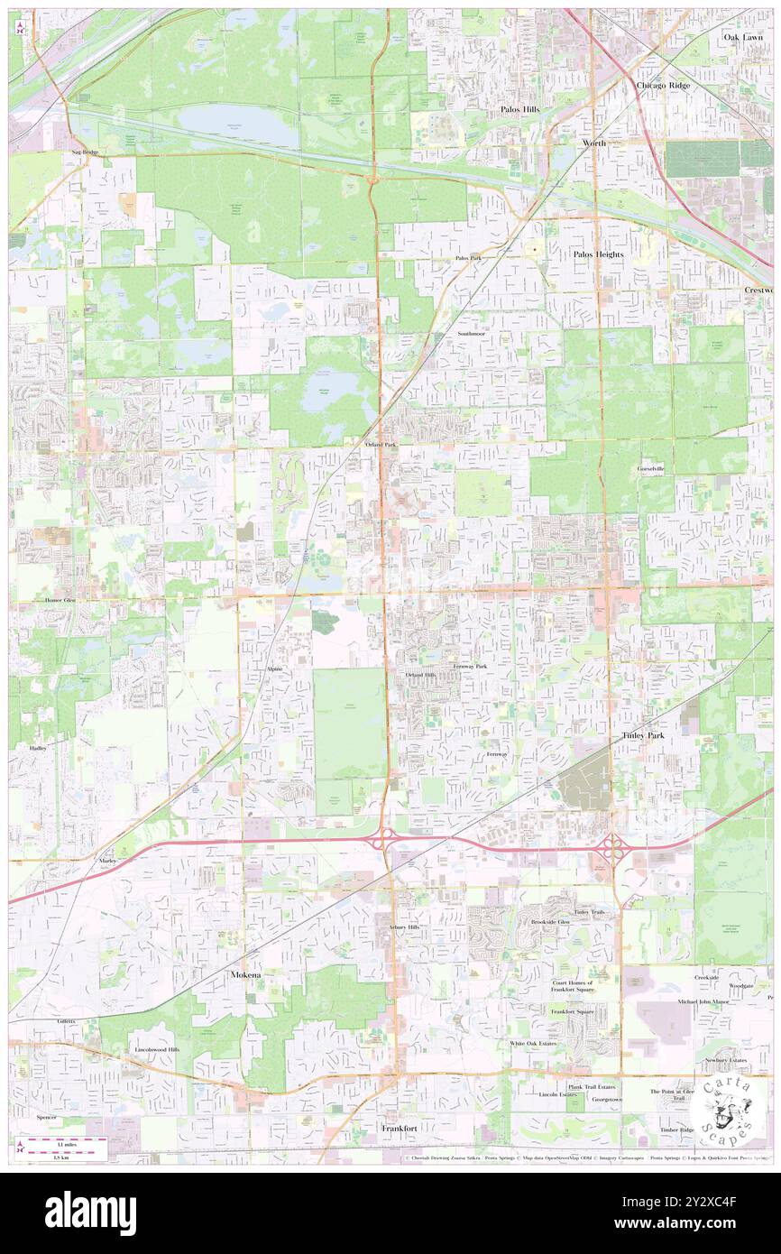 Orland Park, Cook County, US, United States, Illinois, N 41 37' 49'', S ...
