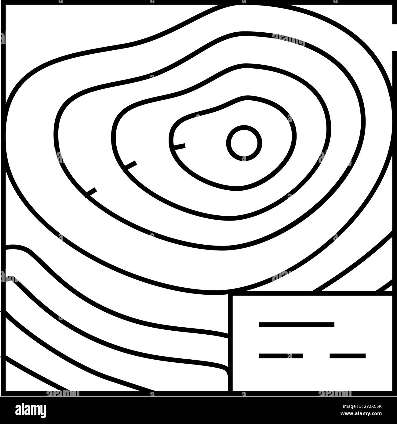 Topographic Map Line Icon Vector Illustration Black Stock Vector Image And Art Alamy 