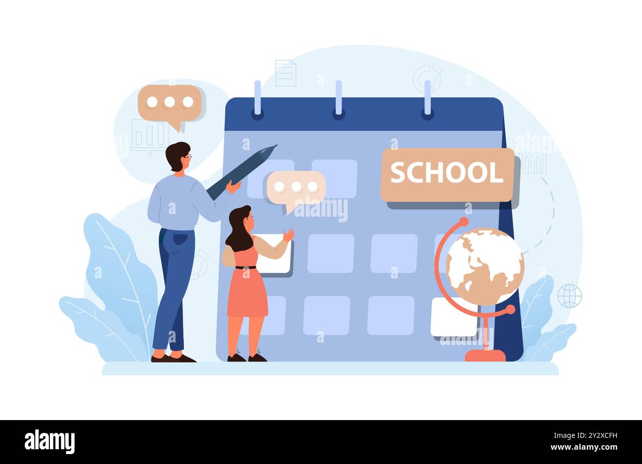 School preparation. School kids with parents prepare for studying ...