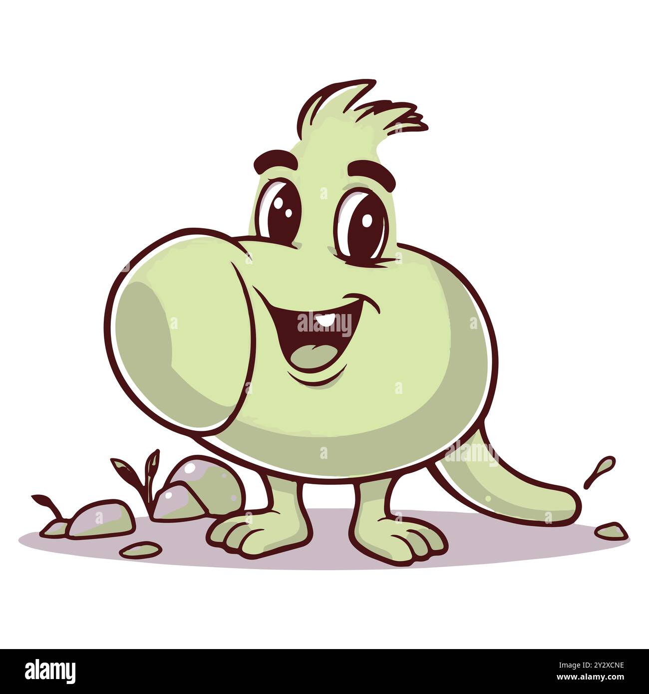Cute Cartoon Dinosaur best Character Smiling Illustration Stock Vector ...