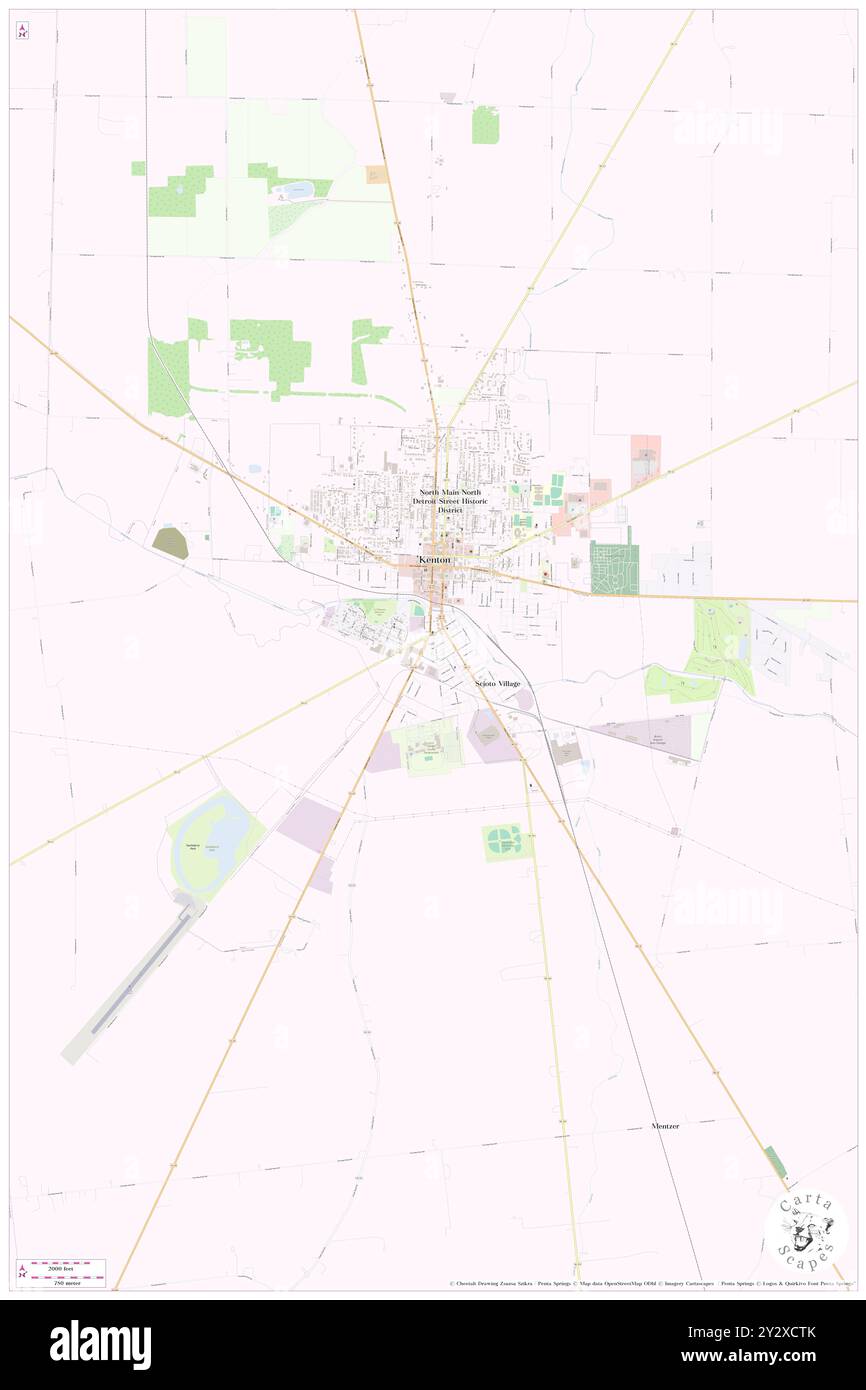 Kenton ohio map Cut Out Stock Images & Pictures - Alamy