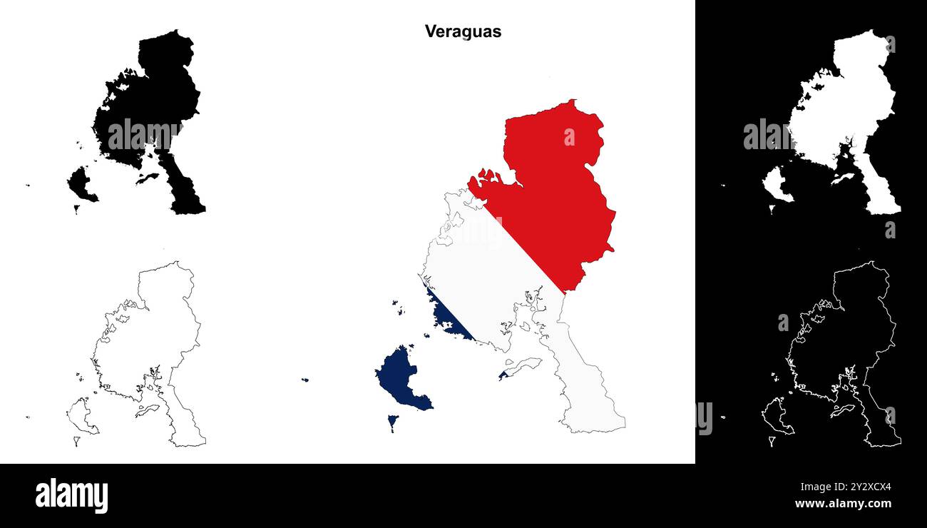 Veraguas province outline map set Stock Vector Image & Art - Alamy