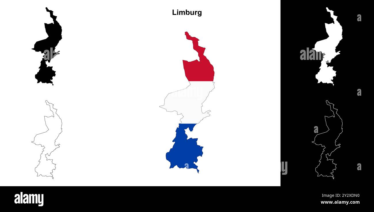 Limburg eps map hi-res stock photography and images - Alamy