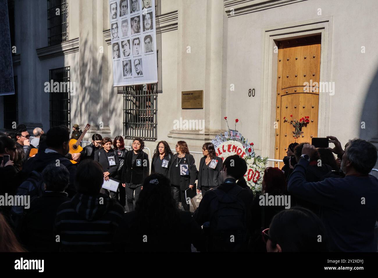 Santiago, Chile. 11th Sep, 2024. Relatives of missing detainees are ...