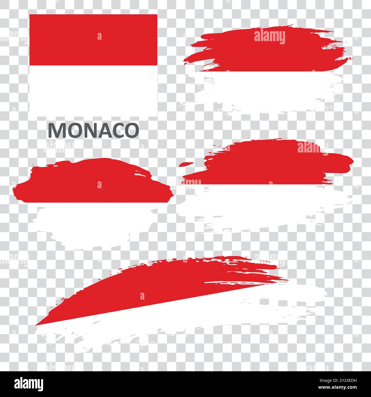 Set of flags of Monaco Stock Vector Image & Art - Alamy