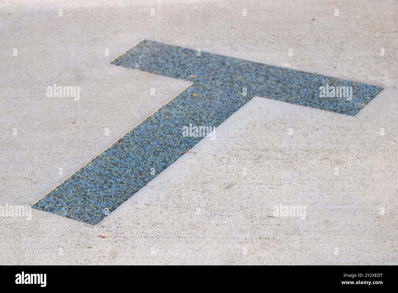colorful alphabet letters on pavement at children's school park Stock ...