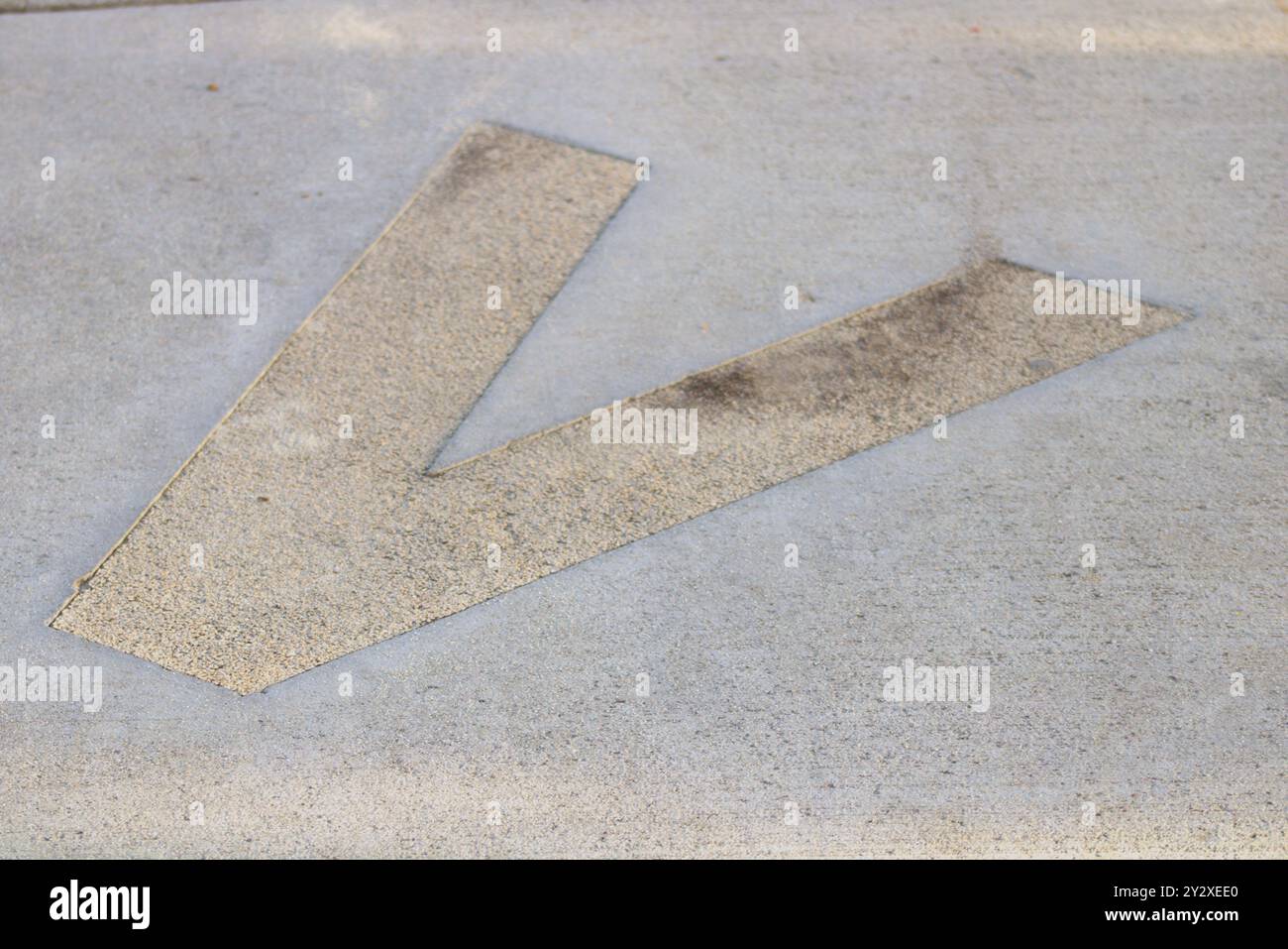 colorful alphabet letters on pavement at children's school park Stock ...