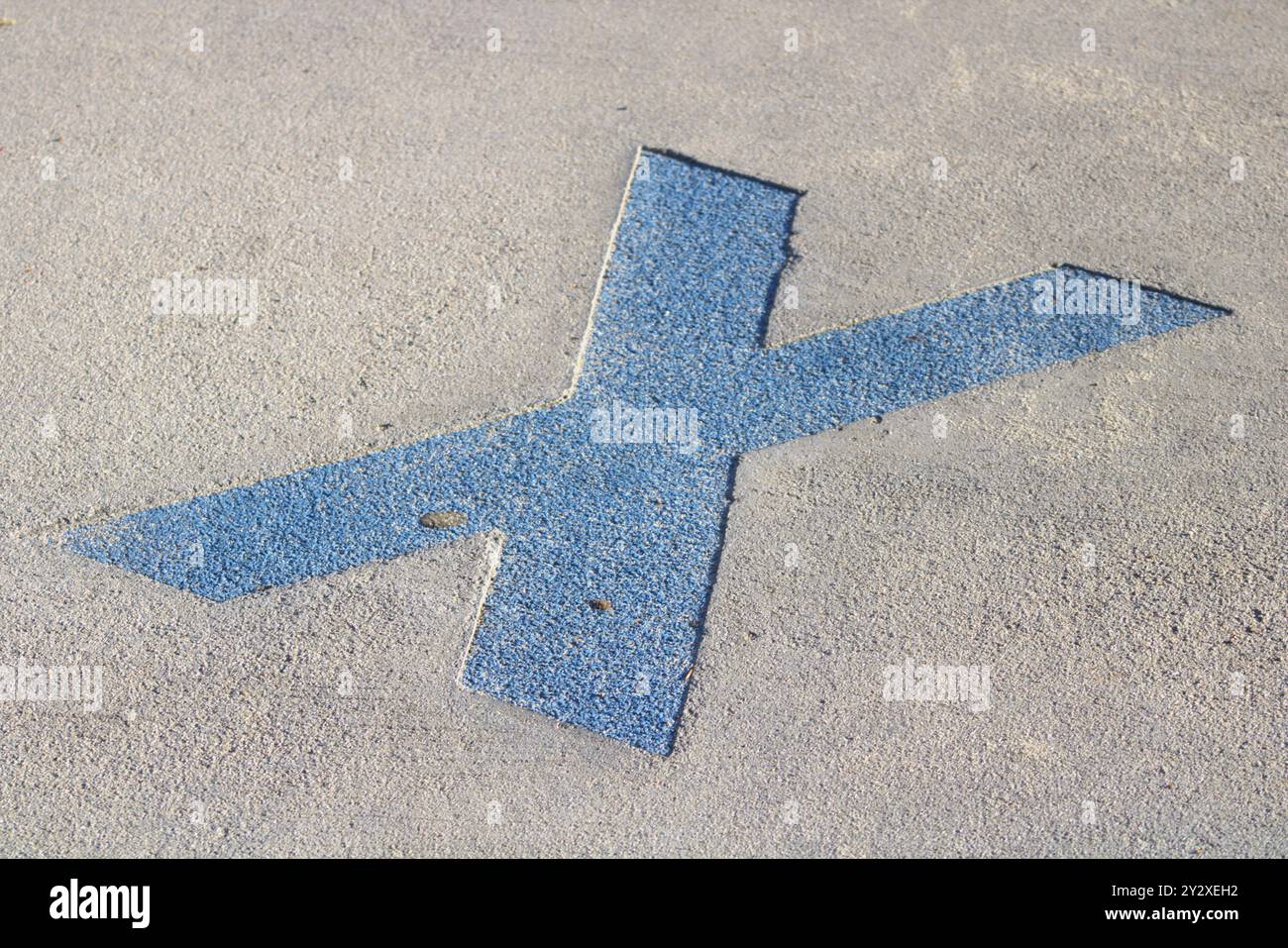 colorful alphabet letters on pavement at children's school park Stock ...