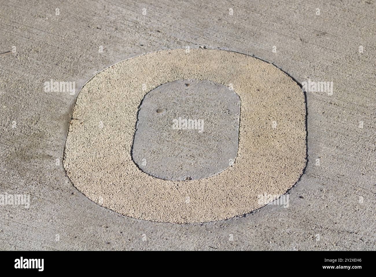 colorful alphabet letters on pavement at children's school park Stock ...