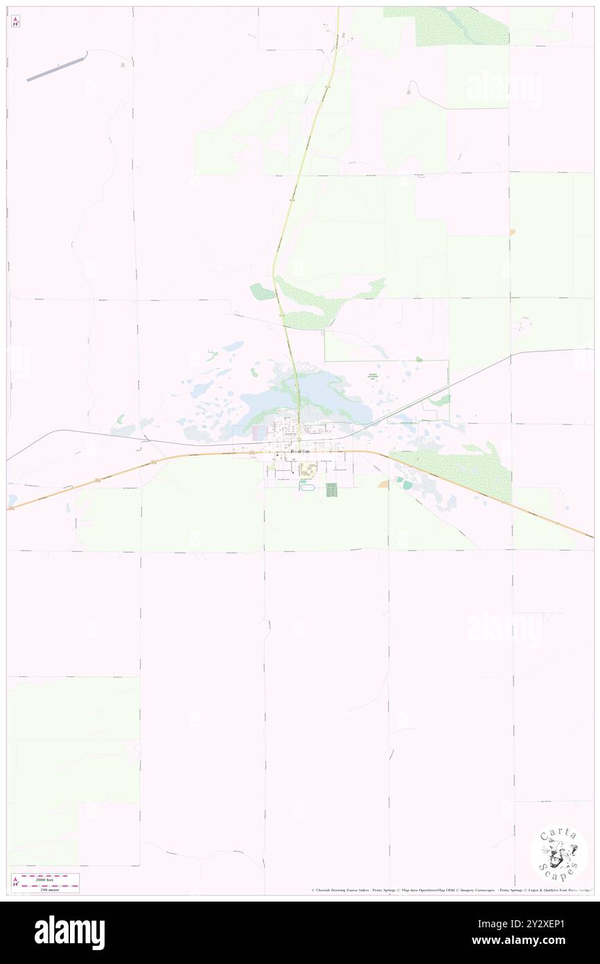 Reardan washington map Cut Out Stock Images & Pictures - Alamy