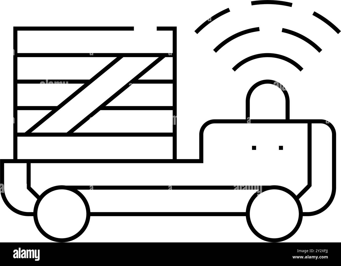 automation transportation car line icon vector illustration Stock ...