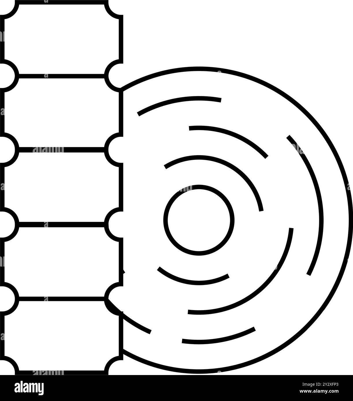 thermal label line icon vector illustration black Stock Vector Image ...