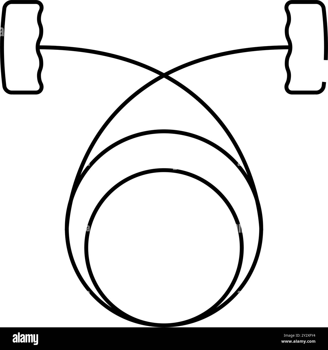 thread pottery tool line icon vector illustration Stock Vector Image ...