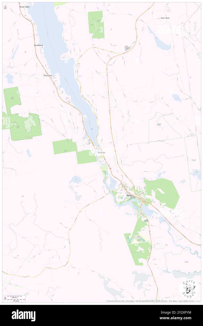 Map of alton bay hi-res stock photography and images - Alamy