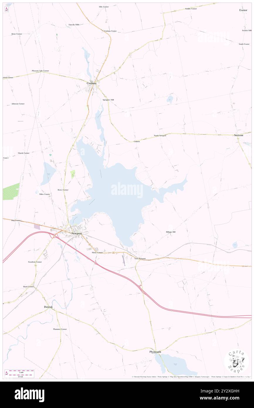 Newport, Penobscot County, US, United States, Maine, N 44 50' 7'', S 69 ...