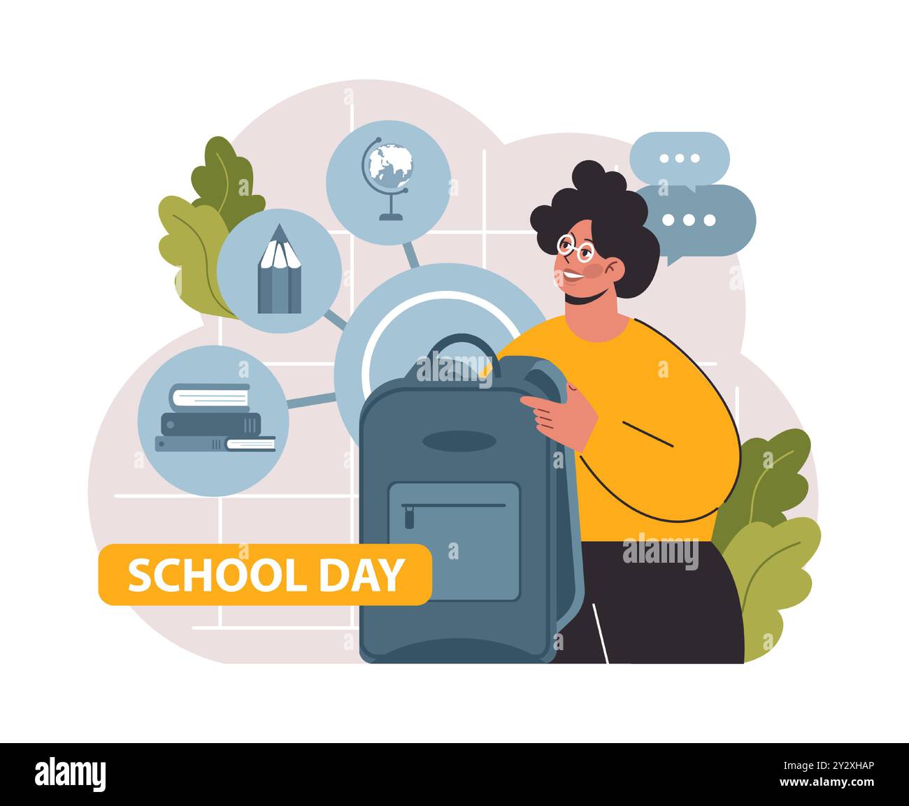 Children parents school uniform Stock Vector Images - Alamy