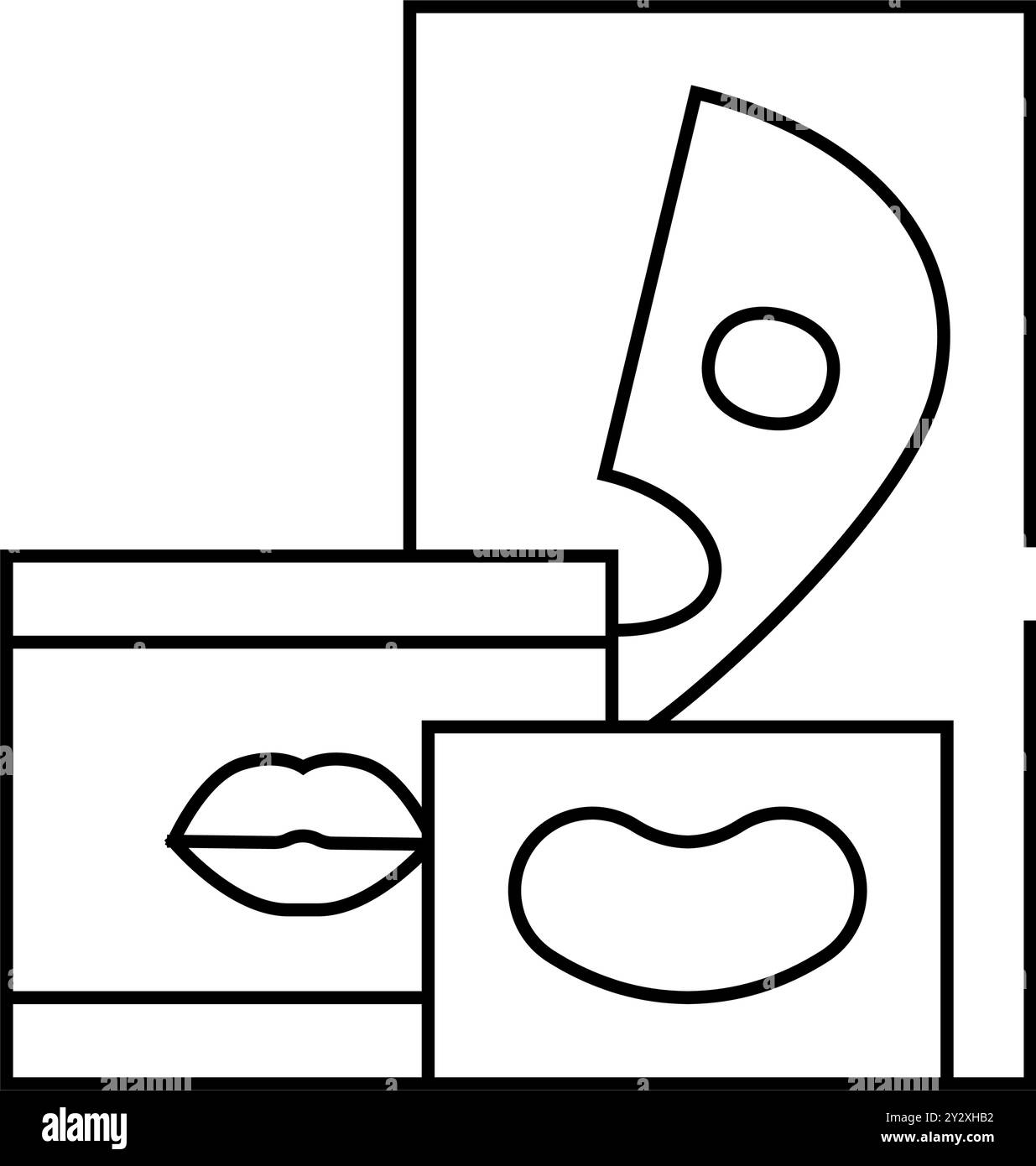 Eye gel patches line hi-res stock photography and images - Alamy