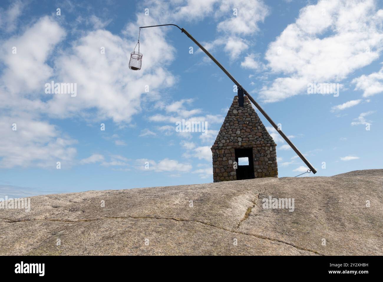 A Lighthouse at Verdens Ende in Tjome, Norway Stock Photo - Alamy