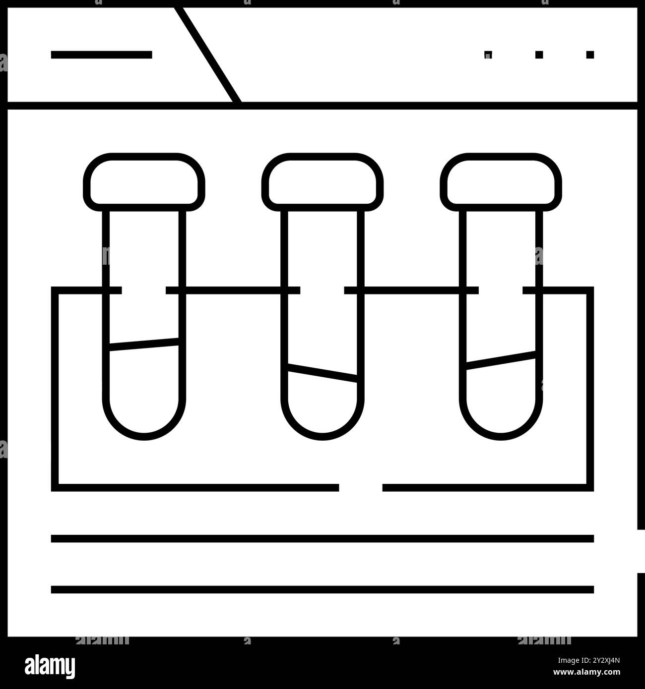 laboratory test online experiment line icon vector illustration Stock ...
