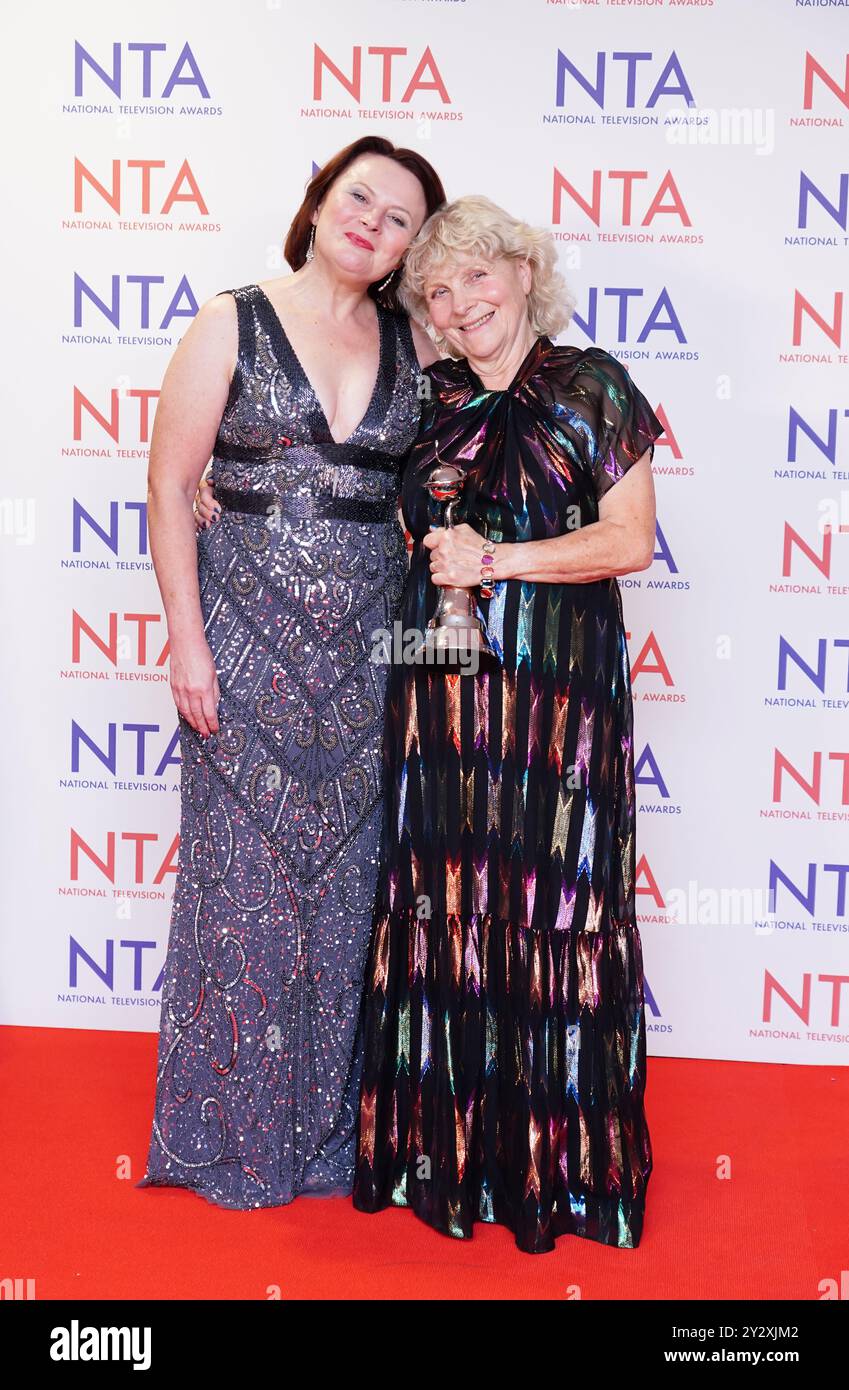 Monica Dolan and Jo Hamilton, winners of the New Drama Award for Mr ...