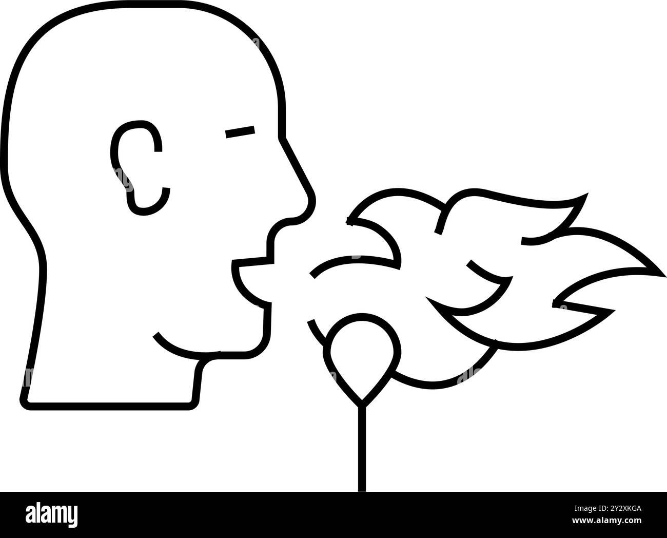 fure show performing line icon vector illustration Stock Vector Image ...