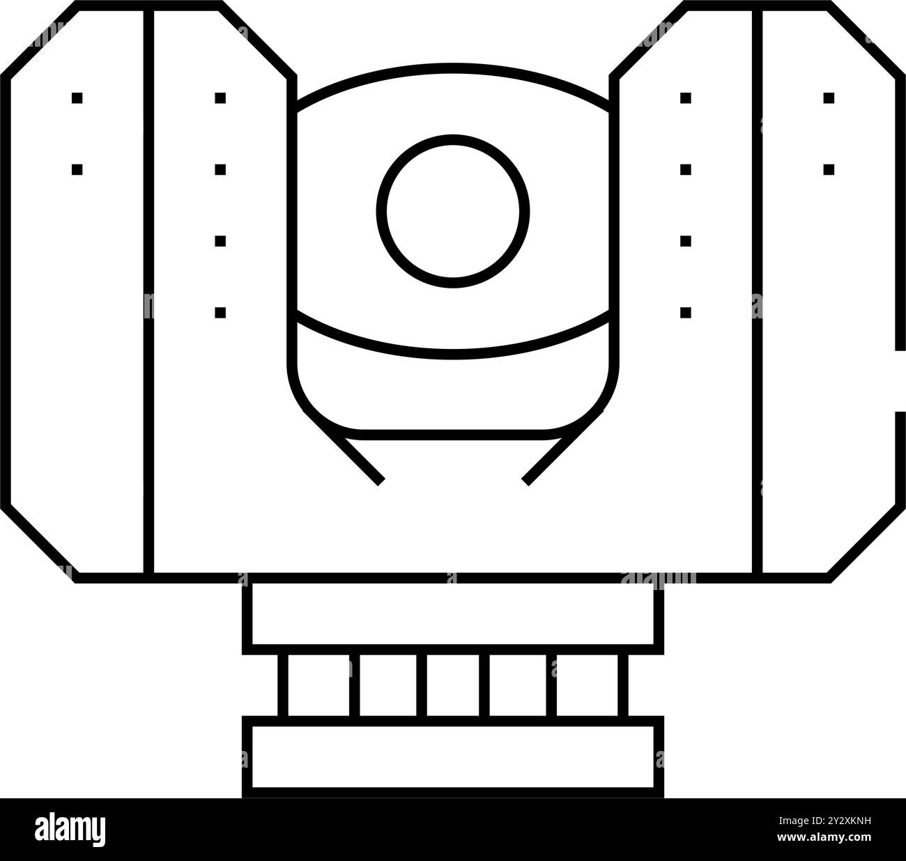 laser scanner device line icon vector illustration Stock Vector Image ...